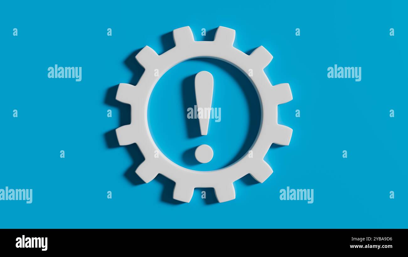 three-dimensional exclamation mark backgrounds.3d rendering Stock Photo ...