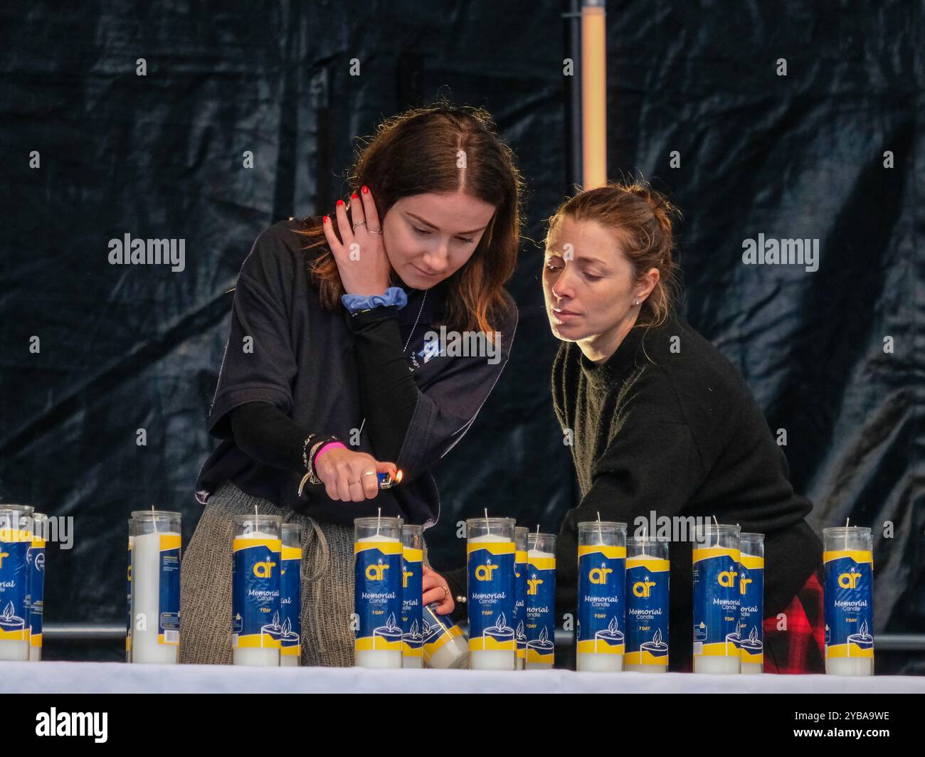 Thousands attended the the 1st anniversary memorial event for victims ...