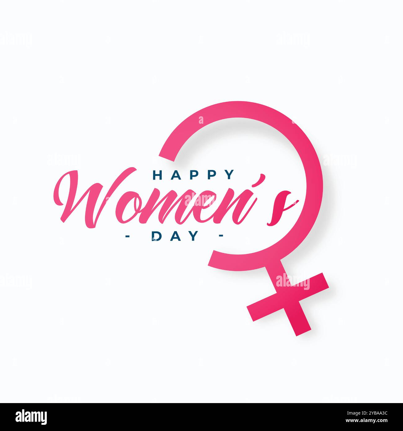 womens day card with female symbol Stock Vector Image & Art - Alamy