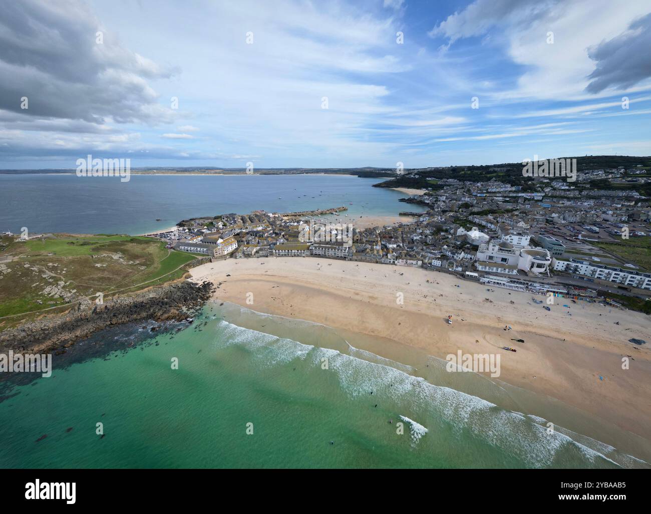 Aerial view of st ives hi-res stock photography and images - Alamy