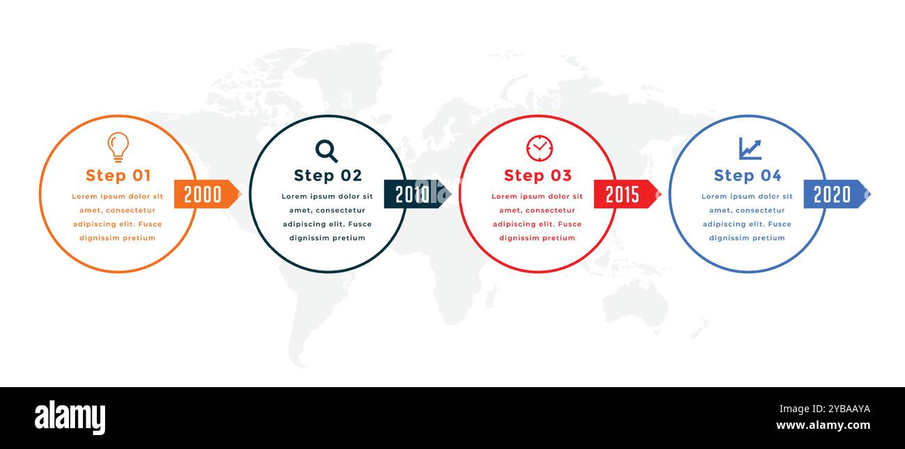 Business infographics timeline steps Cut Out Stock Images & Pictures ...