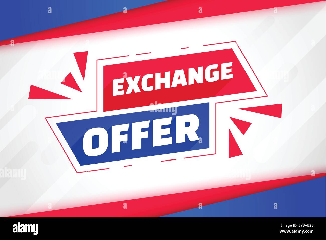 exchange old for new offer background design Stock Vector Image & Art ...