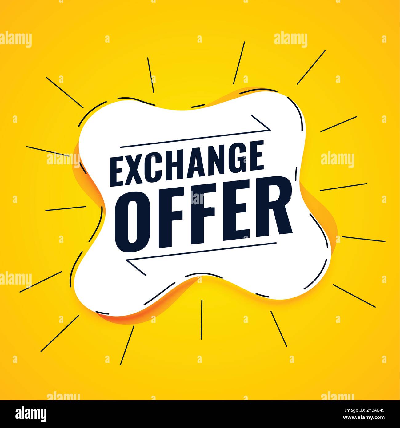 exchange offer yellow modern background design Stock Vector Image & Art ...