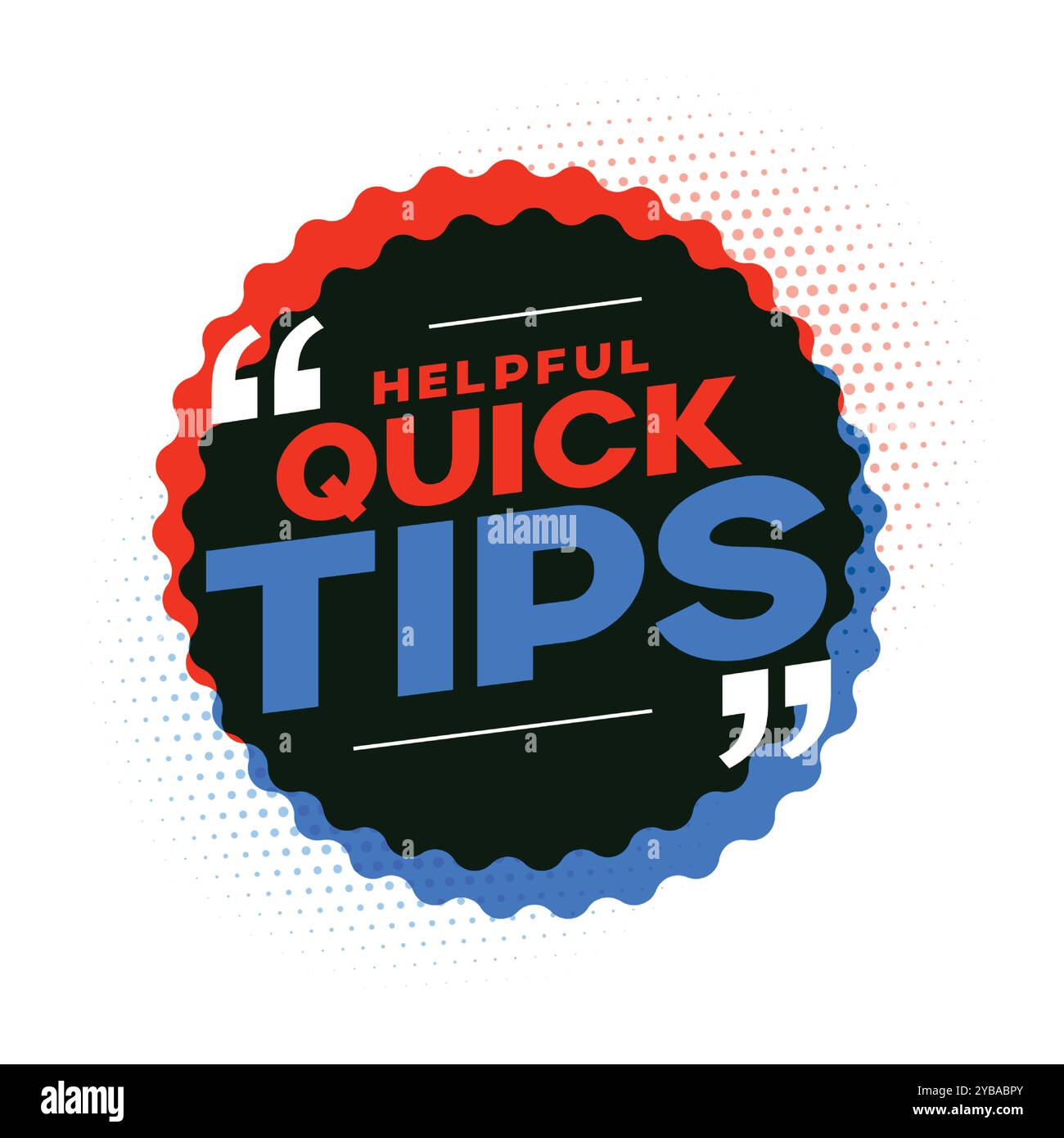 Colorful quick tips advice on white background Stock Vector Image & Art ...