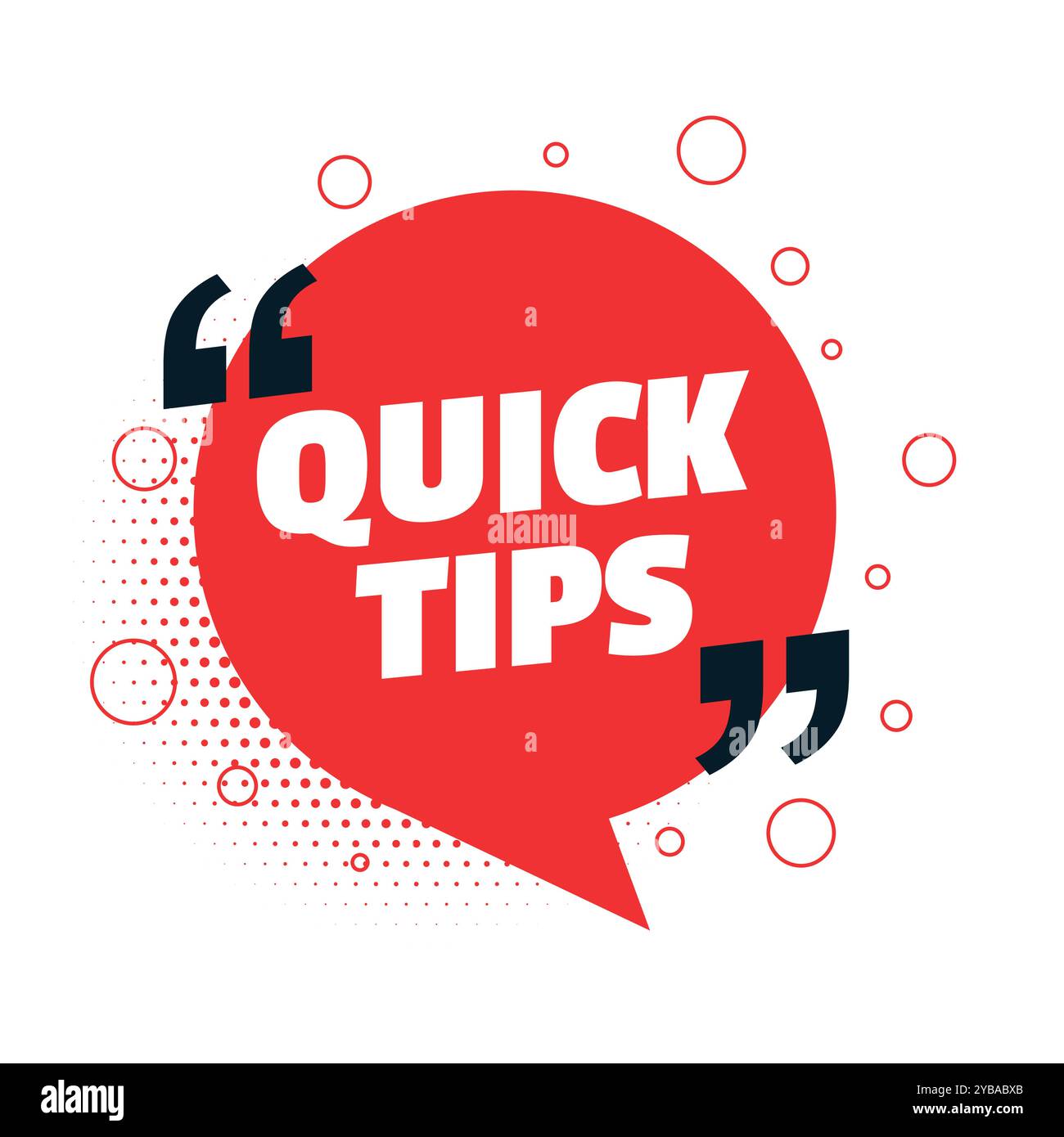 Quick helpful tips advice on white background Stock Vector Image & Art ...
