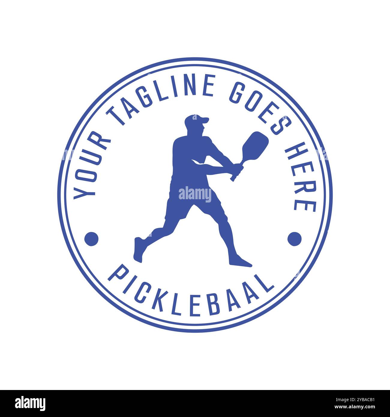 Pickle ball player silhouette Stock Vector Images - Alamy