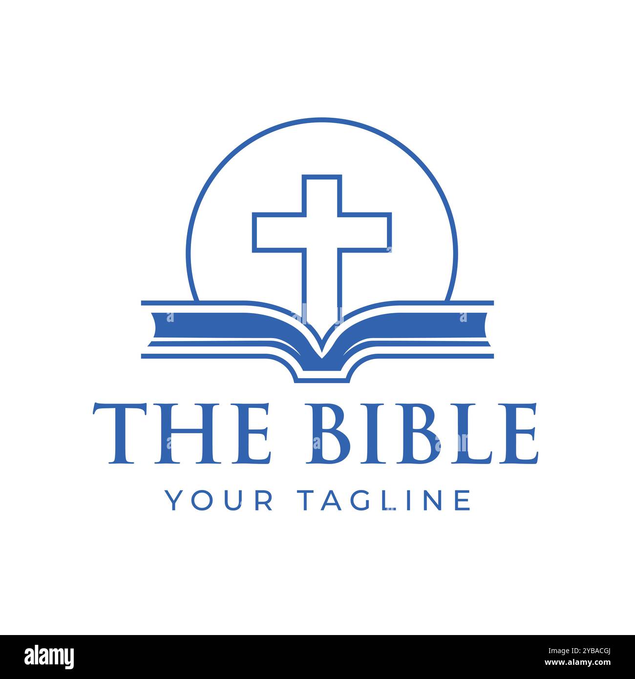 Sun Jesus Christian Cross with Bible for Religion Illustration Vector ...