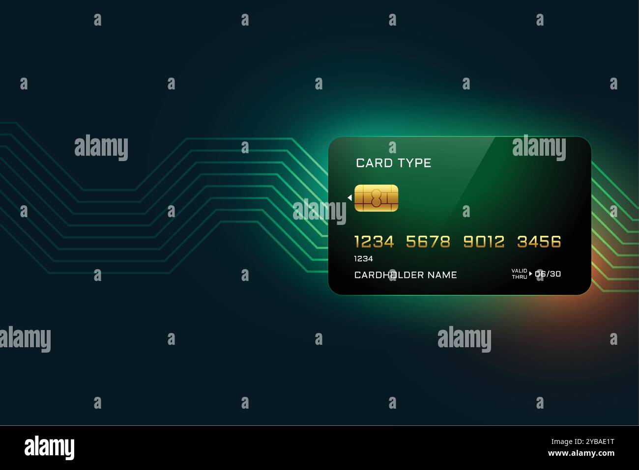 credit card digital concept background Stock Vector Image & Art - Alamy