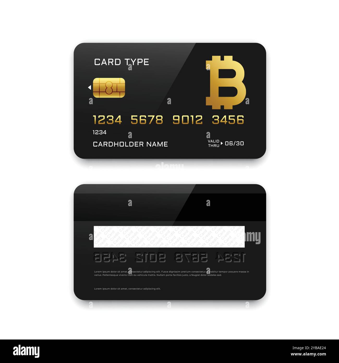 bitcoin credit card template design Stock Vector Image & Art - Alamy
