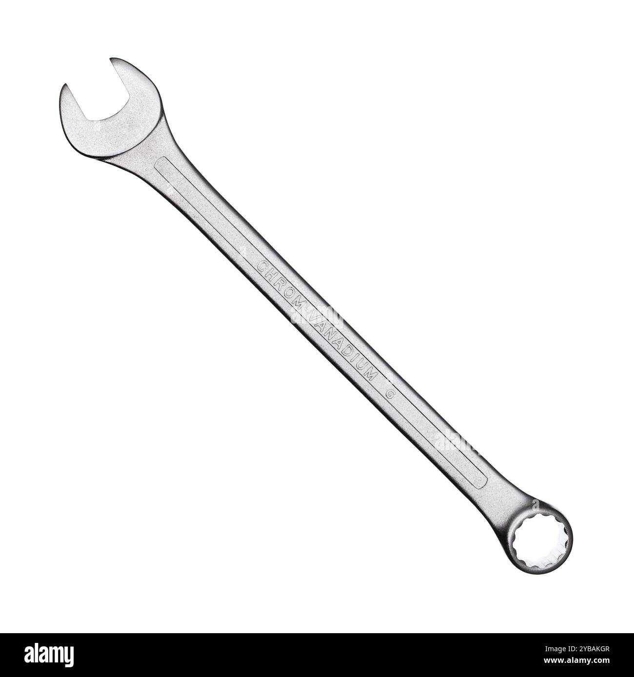 Single spanner against a white background Stock Photo - Alamy