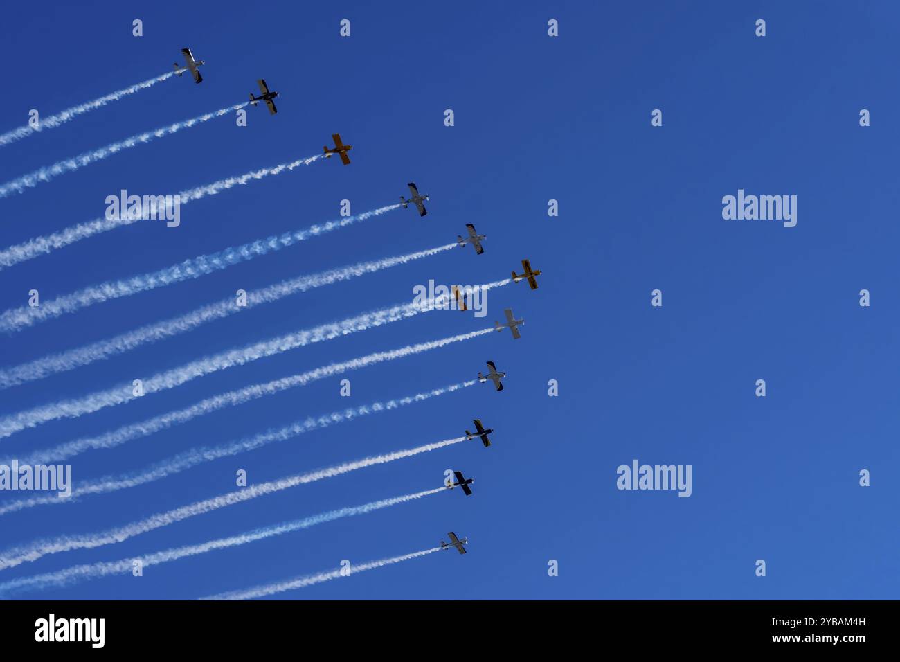 A World War 2 aircraft performs maneuvers during a Veterans Day airshow ...
