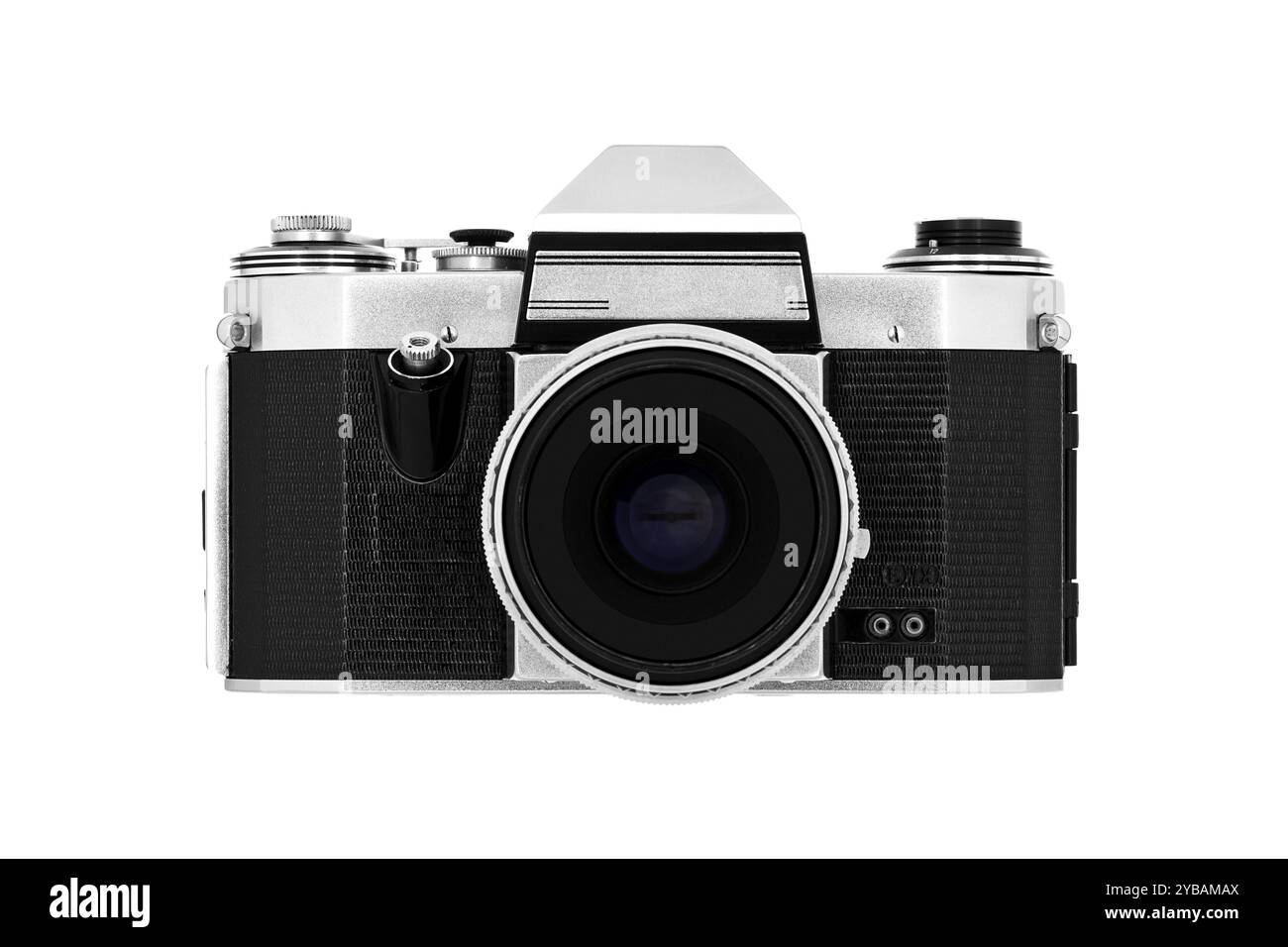 Classic roll film camera in front of a white background Stock Photo - Alamy