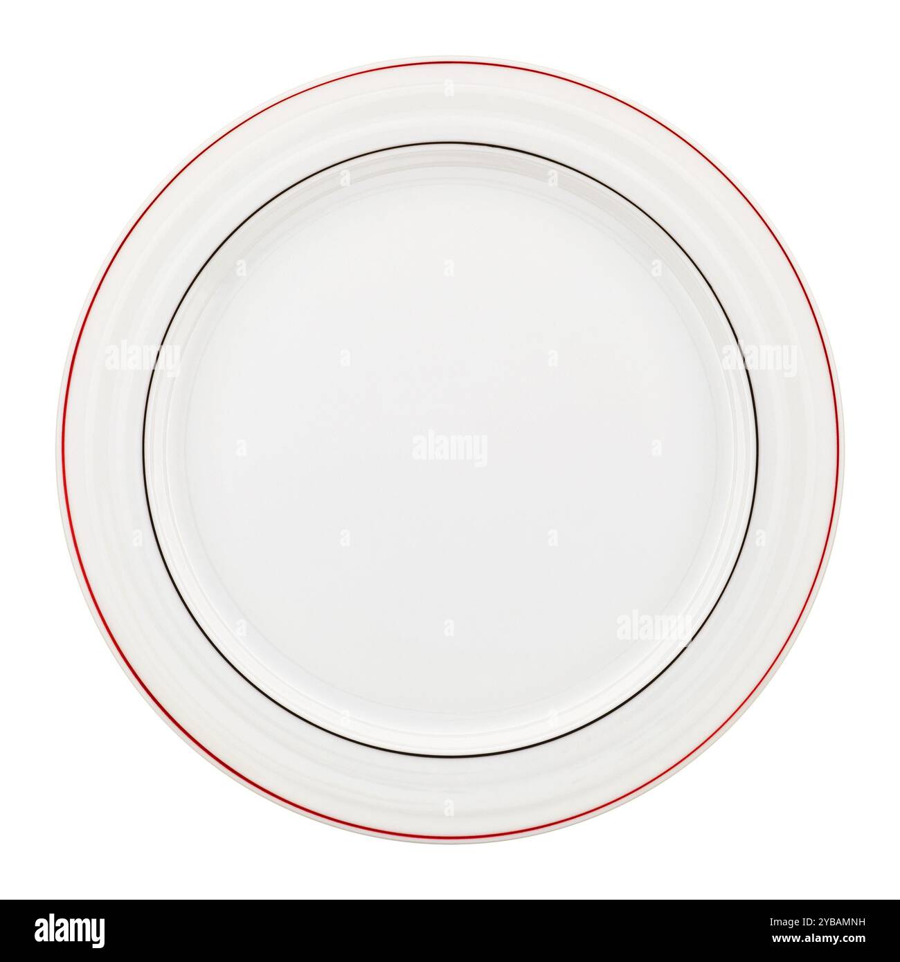 Classic dinner plate against a white background Stock Photo - Alamy