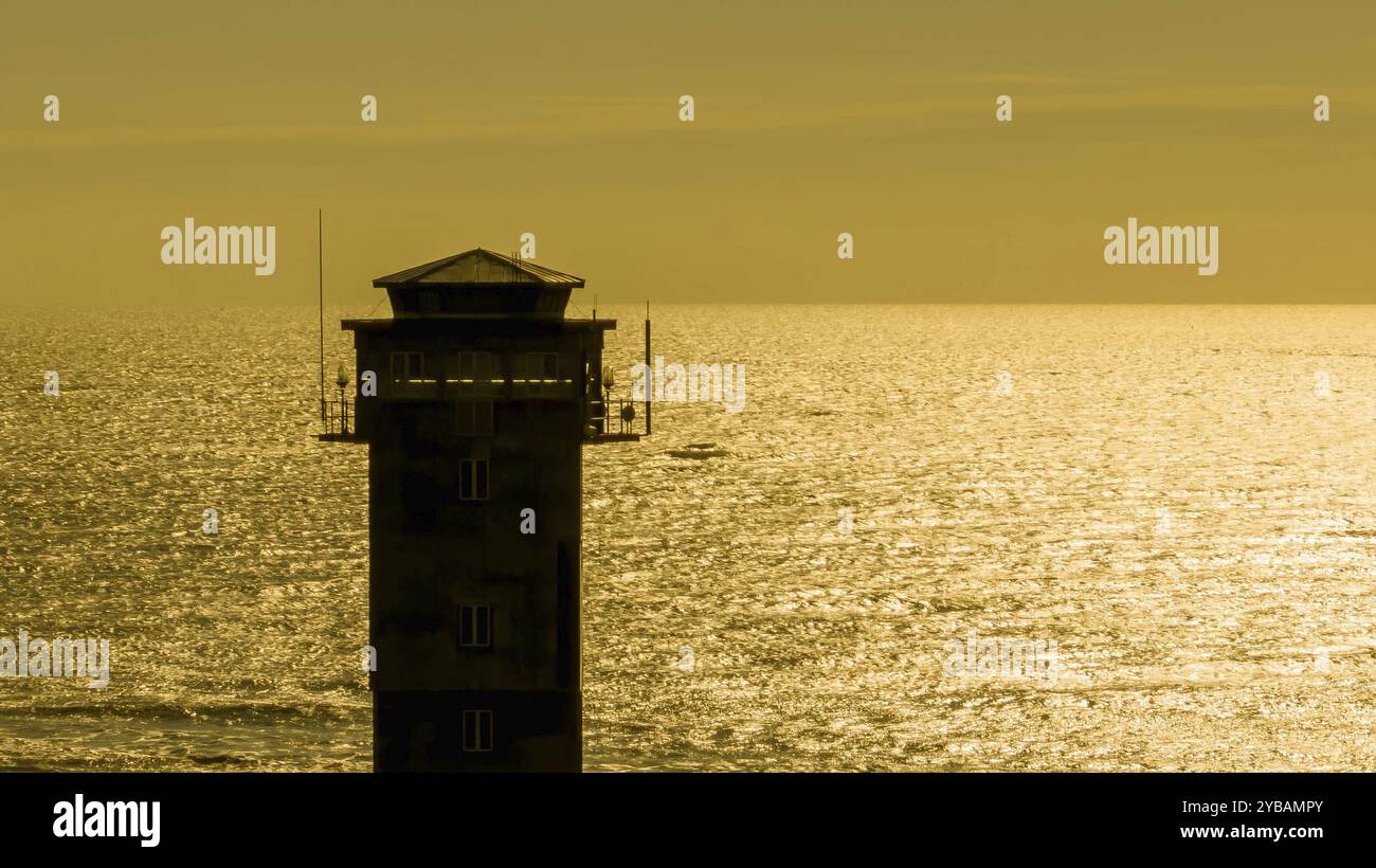 Aerial view of the Charleston Light Lighthouse on Sullivans Island ...