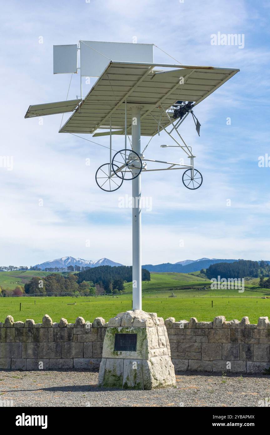 Richard William Pearse Aviator Monument, Main Waitohi Road, Pleasant ...