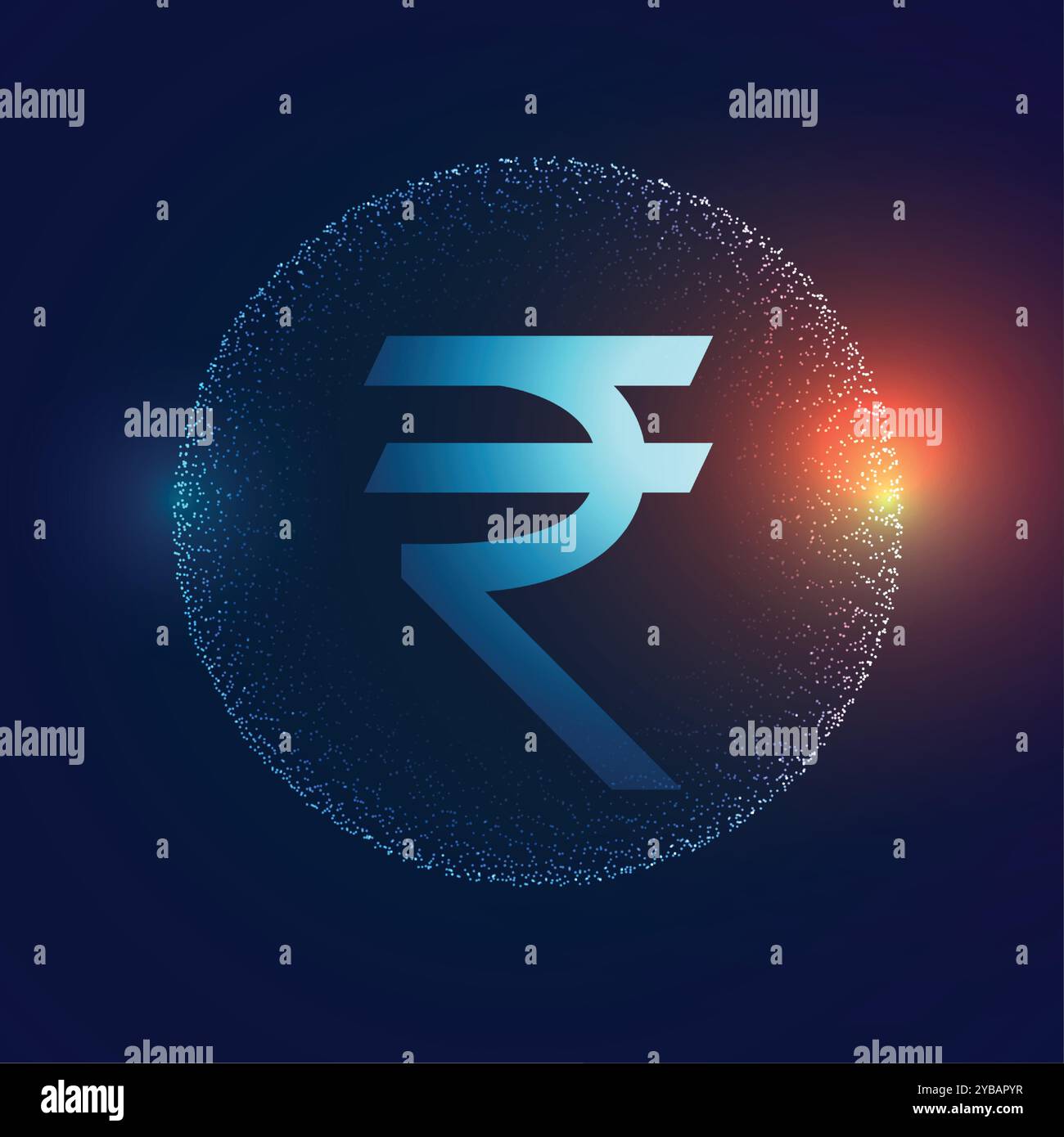 rupee technology background with light effect Stock Vector Image & Art ...