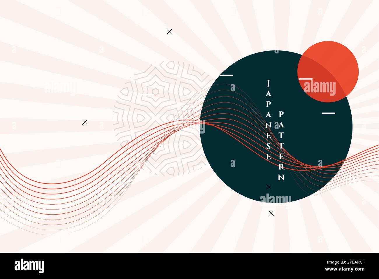 japanese background in traditional style design Stock Vector Image ...