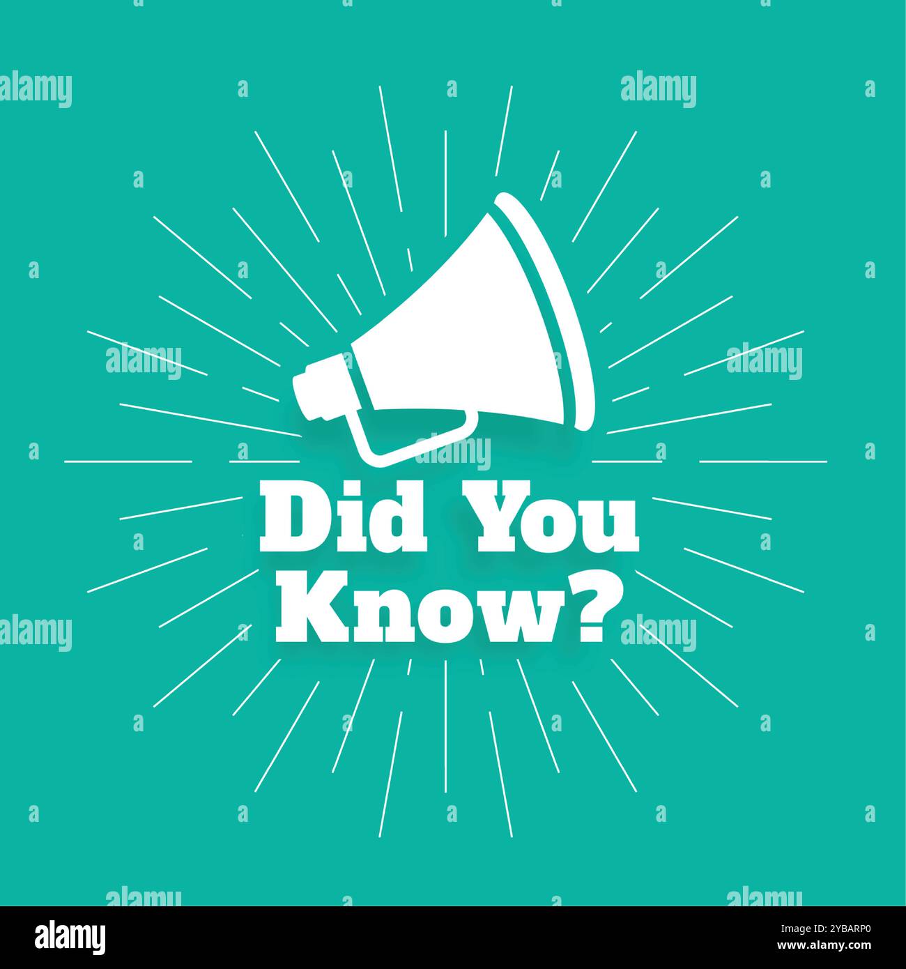 did you know question background with megaphone Stock Vector Image ...
