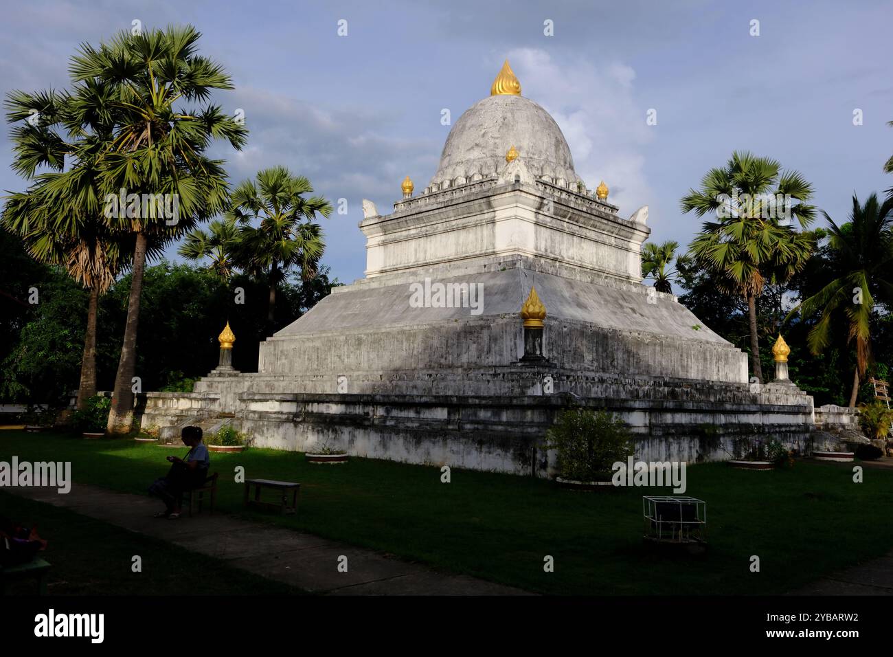 A large stupa in Wat Mixai temple.Luang Prabang, Laos Stock Photo - Alamy