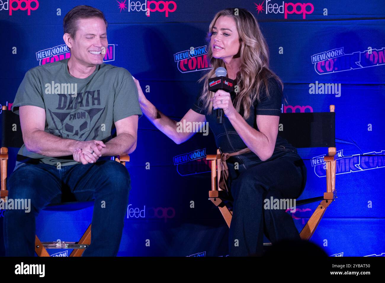 New York, USA. 17th Oct, 2024. Casper Van Dien and Denise Richards ...