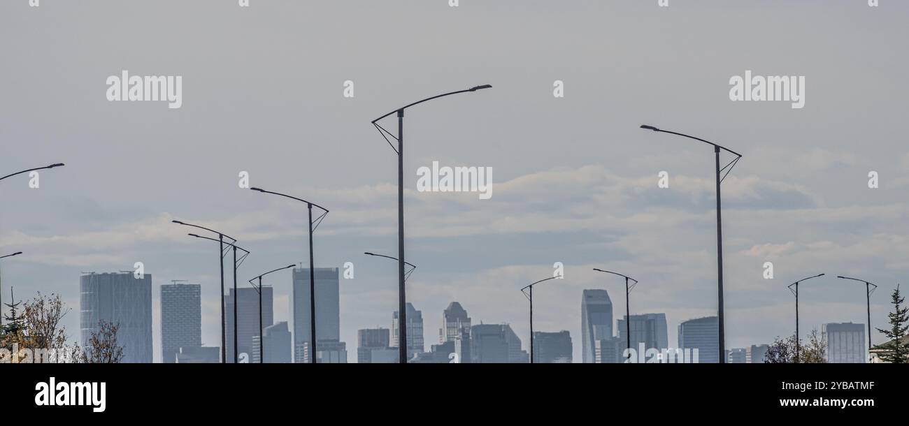 Downtown Calgary Alberta business district skyline Stock Photo - Alamy