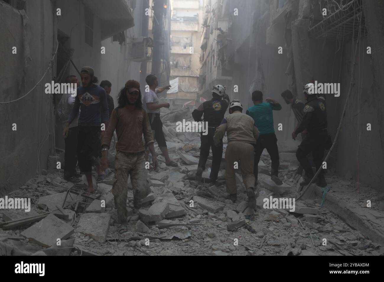 Today the Al-Firdaws neighbourhood in Aleppo has been subject to ...