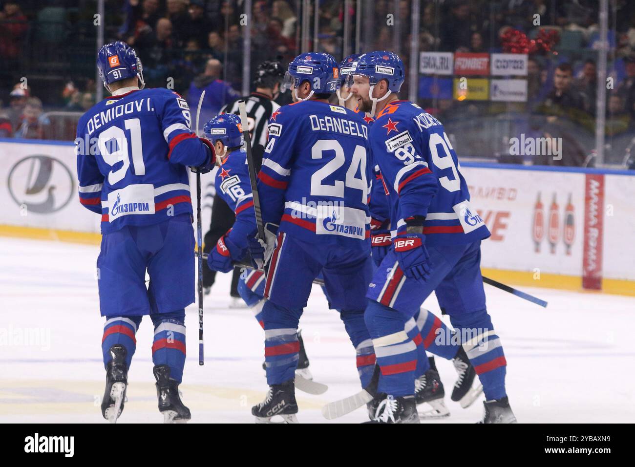Saint Petersburg, Russia. 17th Oct, 2024. Ivan Demidov (91), Evgeny ...