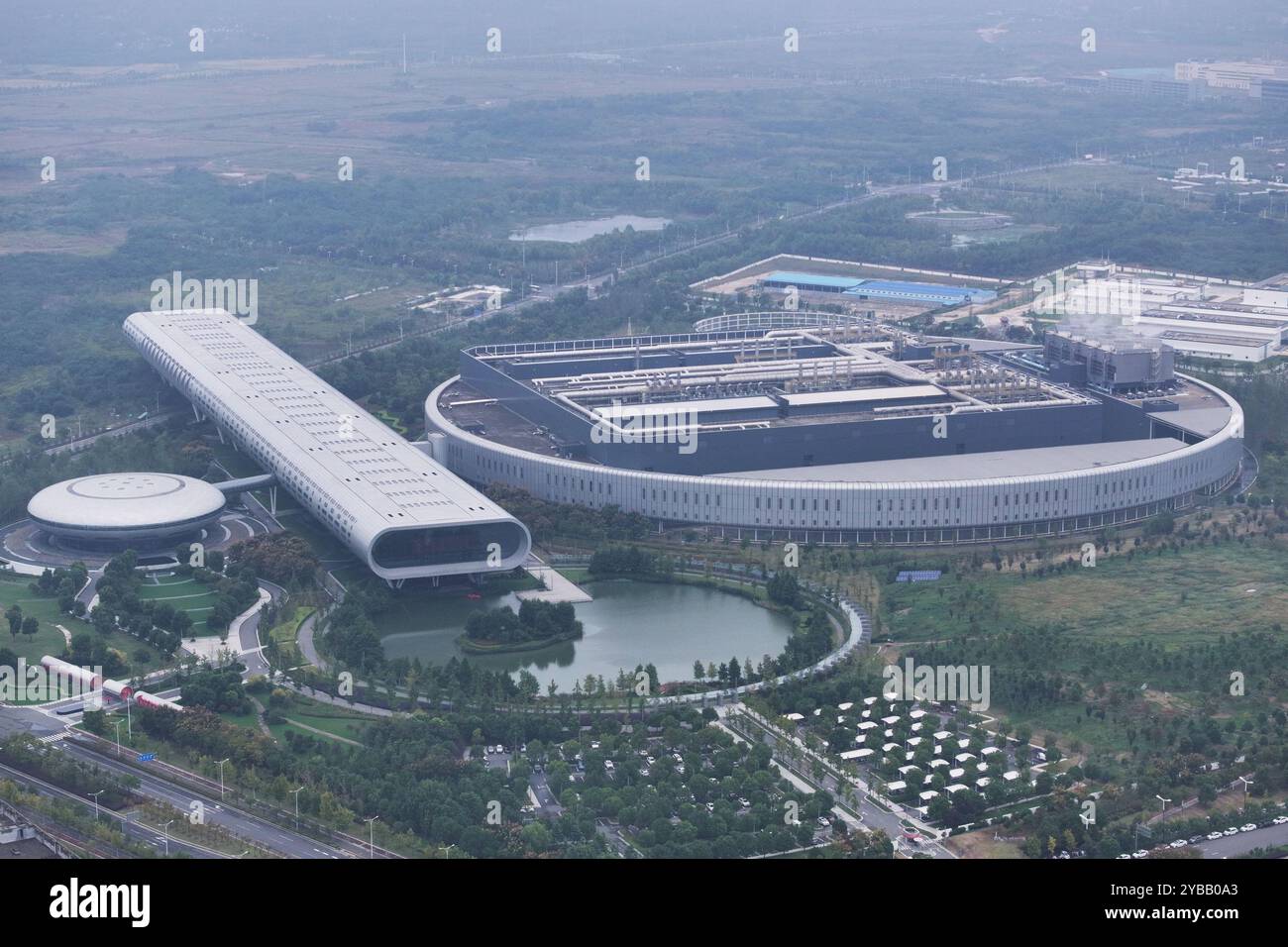 NANJING, CHINA - OCTOBER 18, 2024 - An aerial photo shows the Taiwan Semiconductor Manufacturing ...