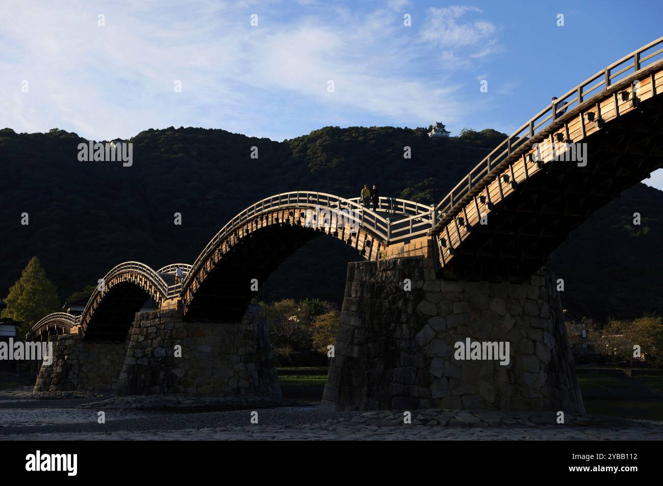 A picture shows Kintai Bridge in Iwakuni City, Yamaguchi Prefecture on October 1, 2024. The ...