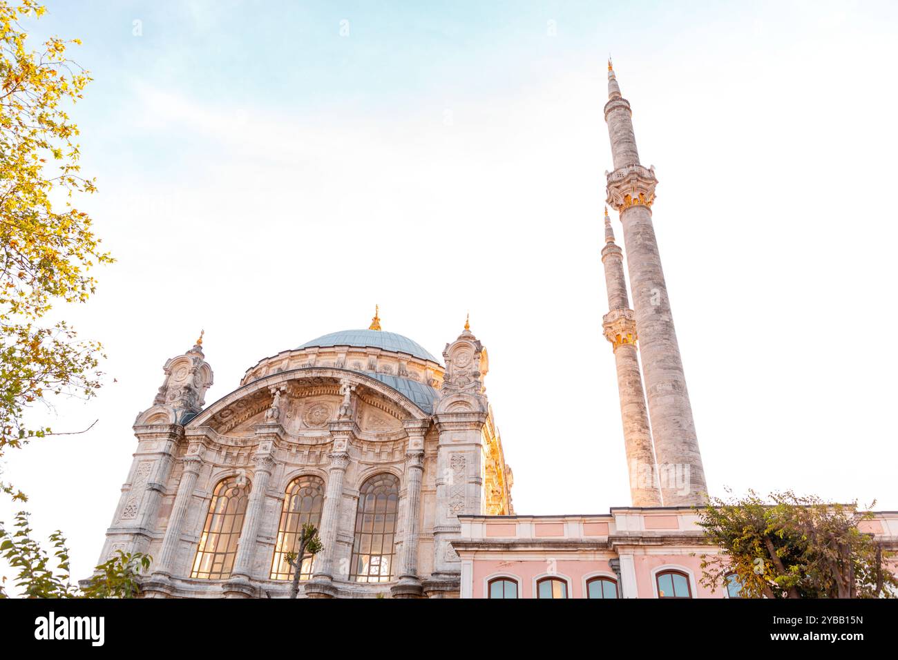 Ortakoy Mosque, or the Buyuk Mecidiye Camii in Besiktas, is situated at ...