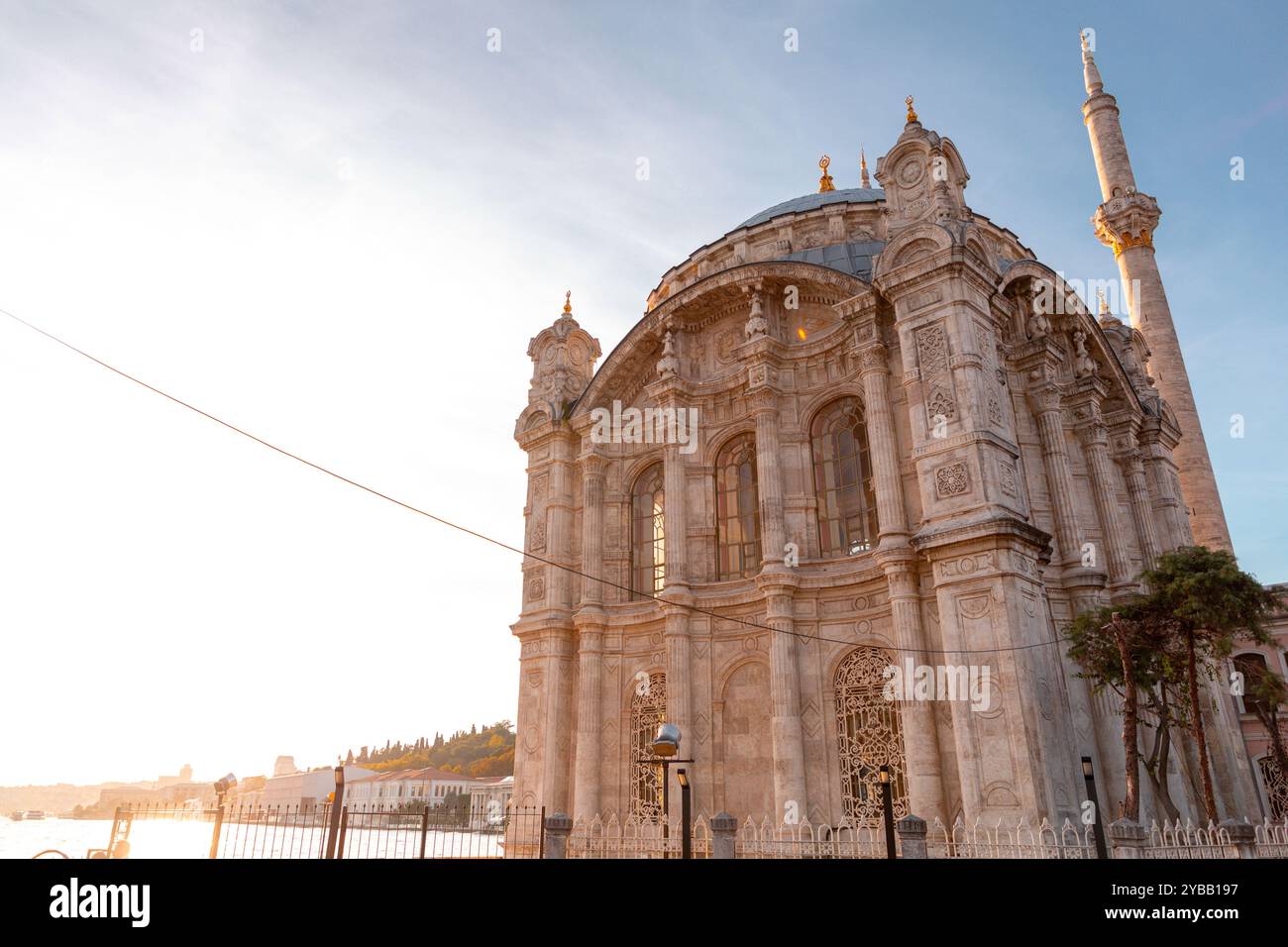 Ortakoy Mosque, or the Buyuk Mecidiye Camii in Besiktas, is situated at ...