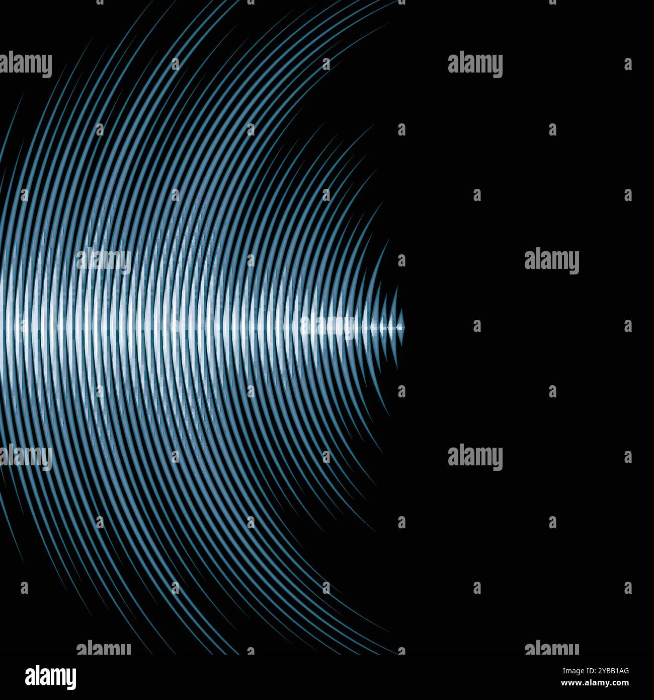 Music cover with waveform as a vinyl grooves Stock Vector Image & Art ...