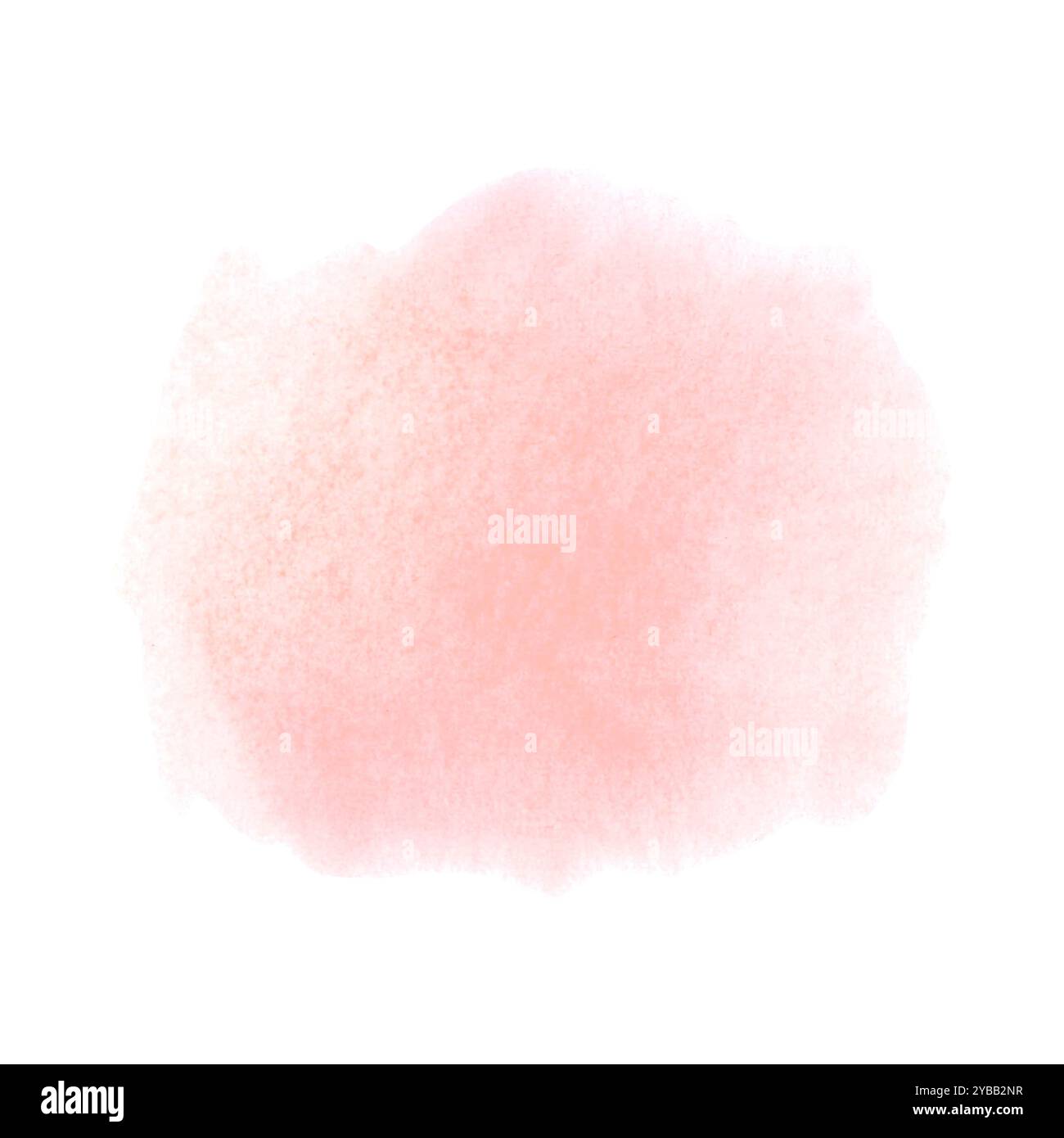 Abstract pink watercolor stain isolated on white background. Hand drawn ...