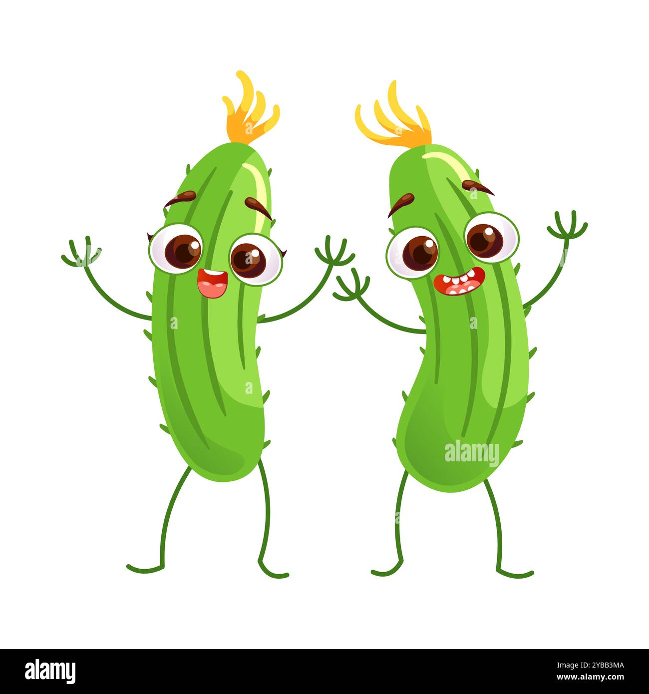 Happy fresh vegetables characters animation Stock Vector Images - Alamy