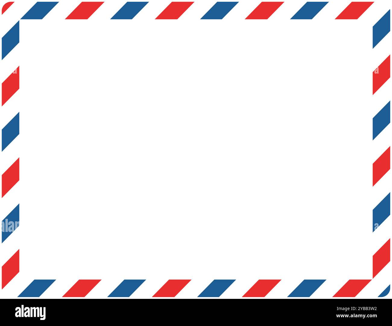 Airmail envelope frame. International vintage letter border. Lady Gray ...