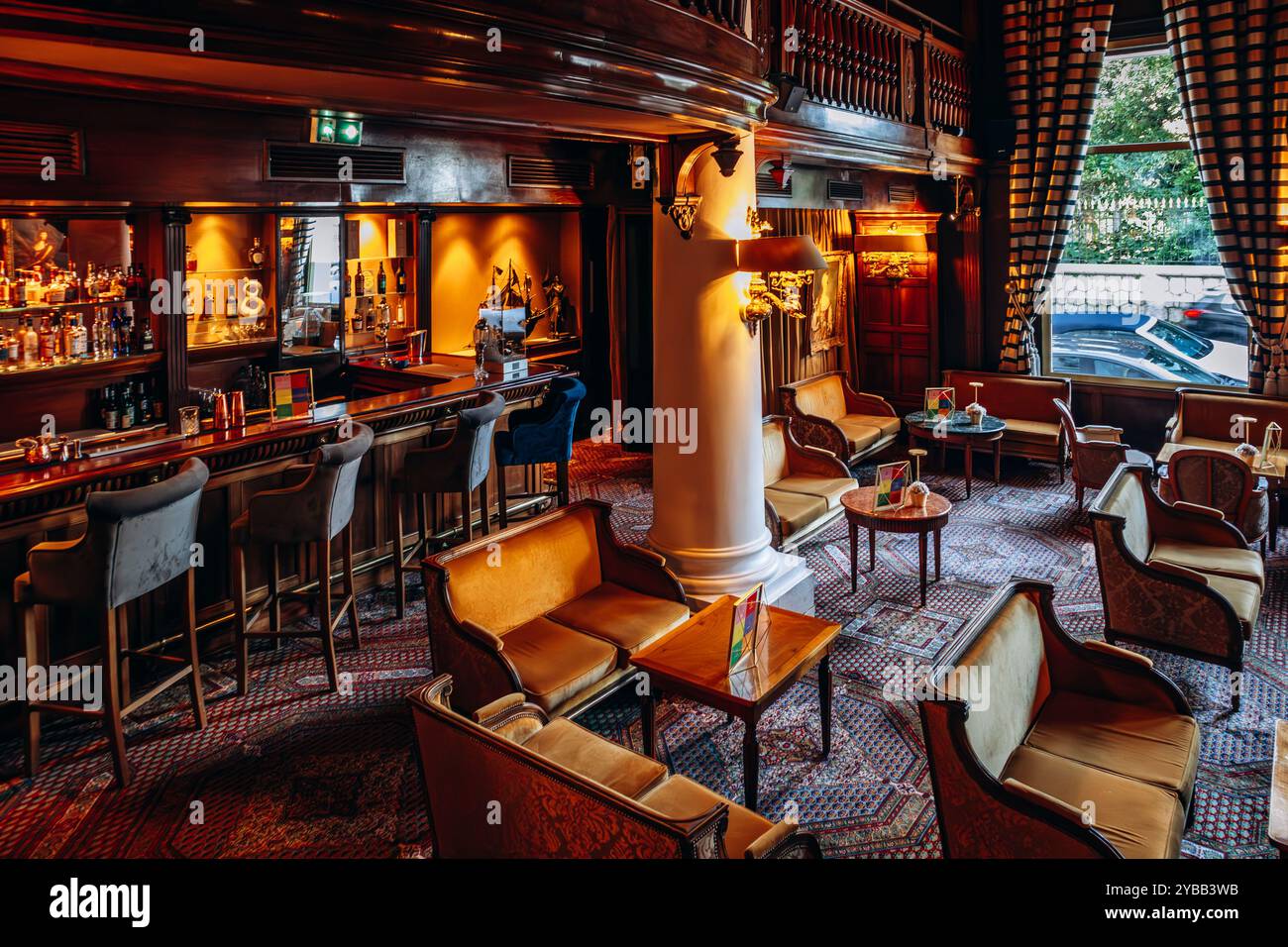 Nice, France - July 16, 2024 : The beautiful bar of the legendary ...