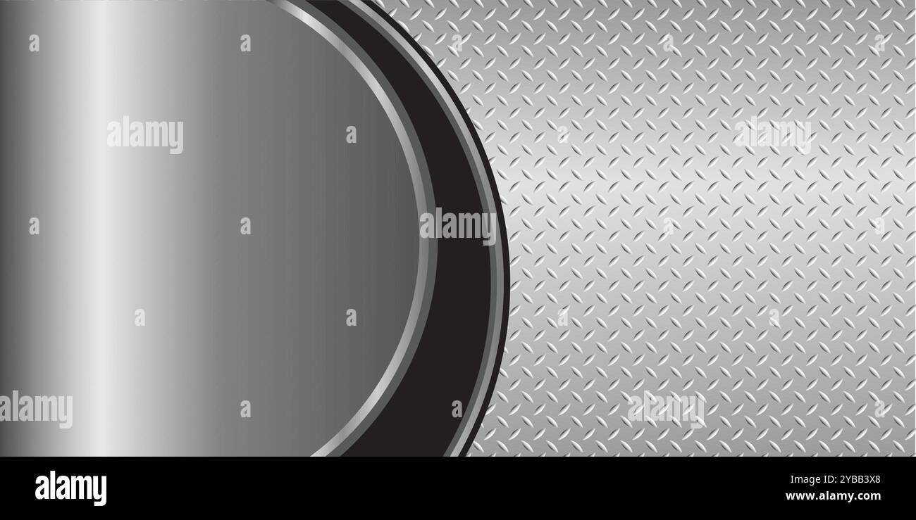 Silver gray metal background, 3D polished chrome metallic and shiny ...