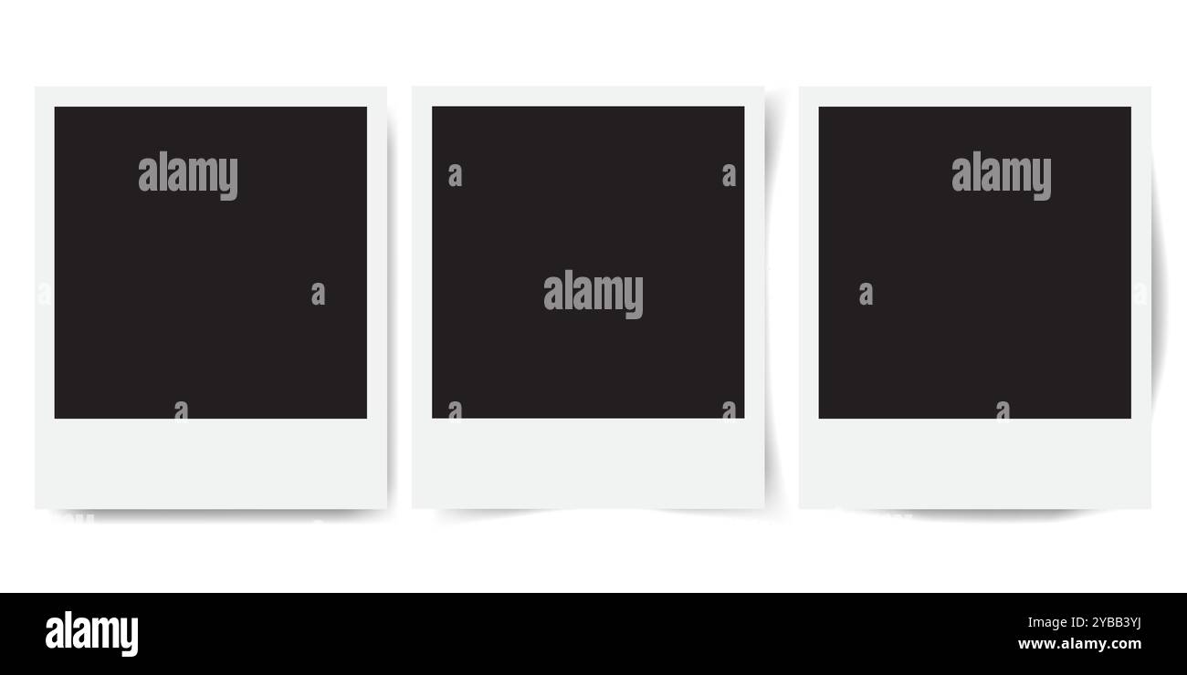 Minimalistic geometric photo frame layout for photo albums, wedding ...