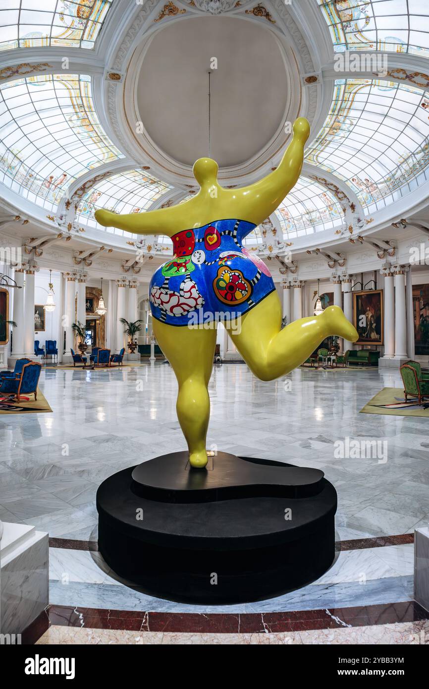 Nice, France - July 16, 2024 : The famous sculpture "Nana" by artist ...
