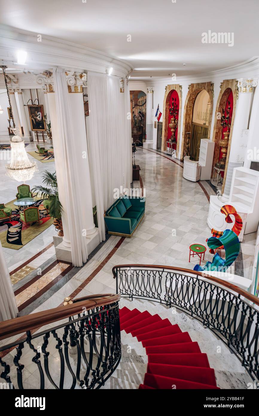 Nice, France - July 16, 2024 : The famous lobby of the legendary Hotel ...