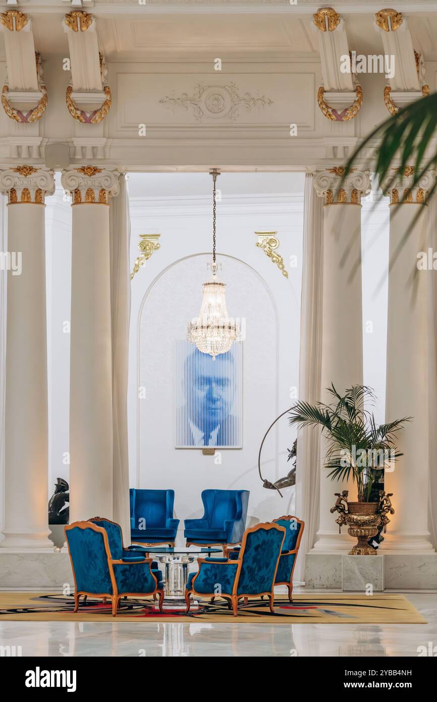 Nice, France - July 16, 2024 : The famous lobby of the legendary Hotel ...