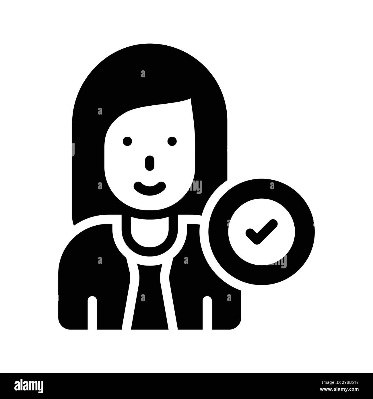 Girl with tick Stock Vector Images - Alamy