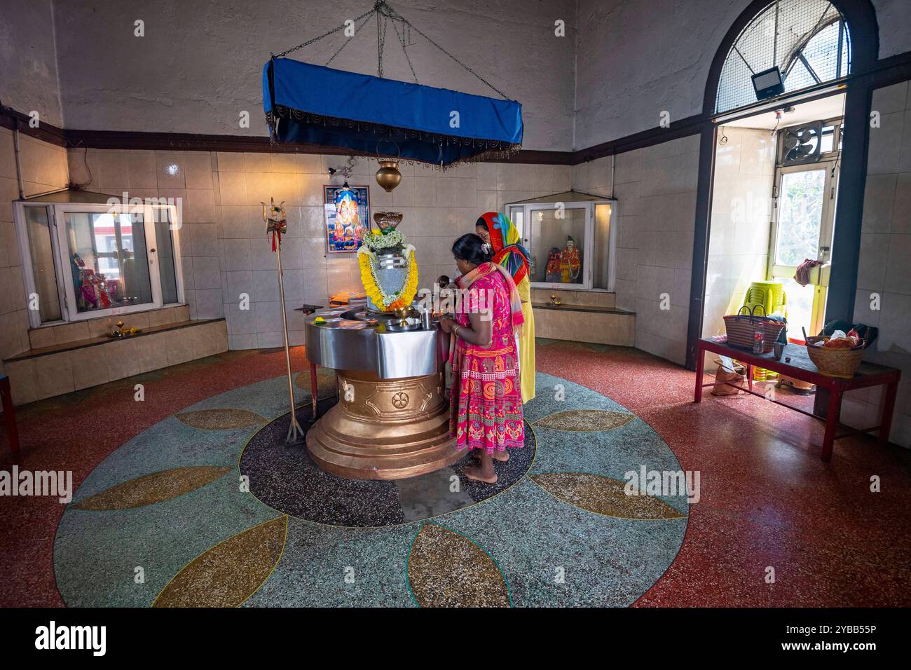 Hindu Tempel, Maheswarnath Mandir, Triolet, indischer Ozean, Insel ...