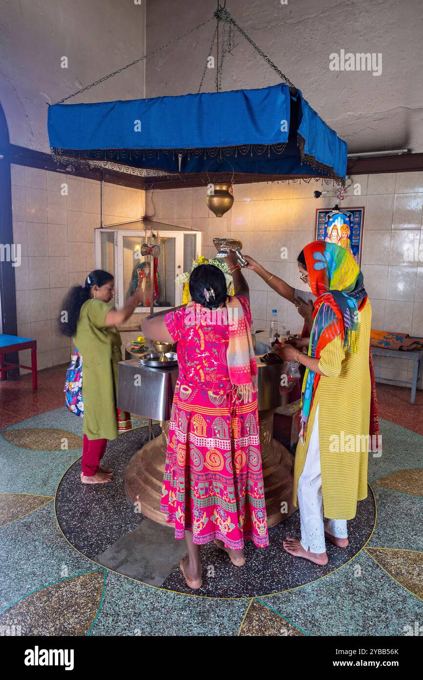 Hindu Tempel, Maheswarnath Mandir, Triolet, indischer Ozean, Insel ...