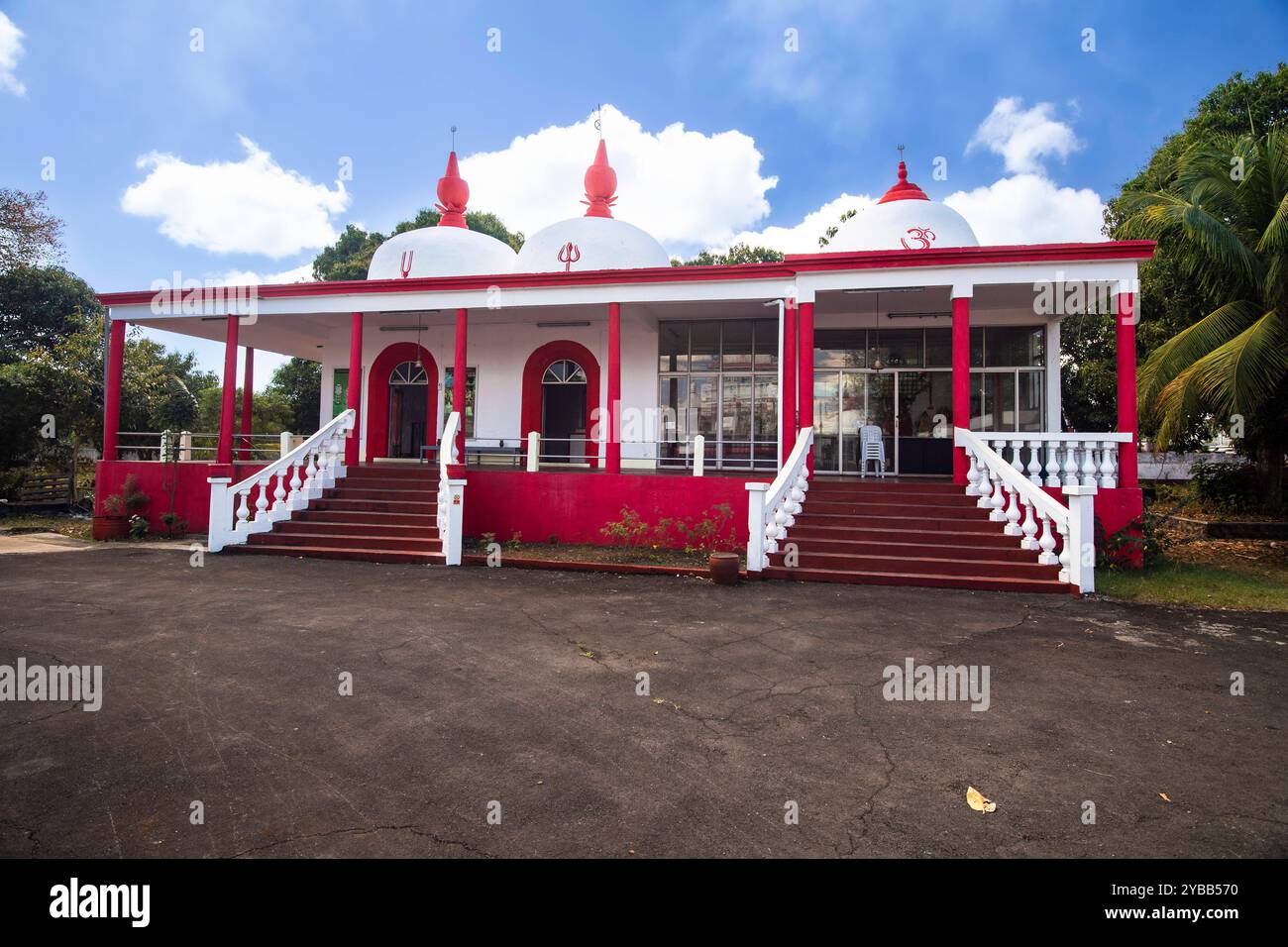 Hindu Tempel, Maheswarnath Mandir, Triolet, indischer Ozean, Insel ...
