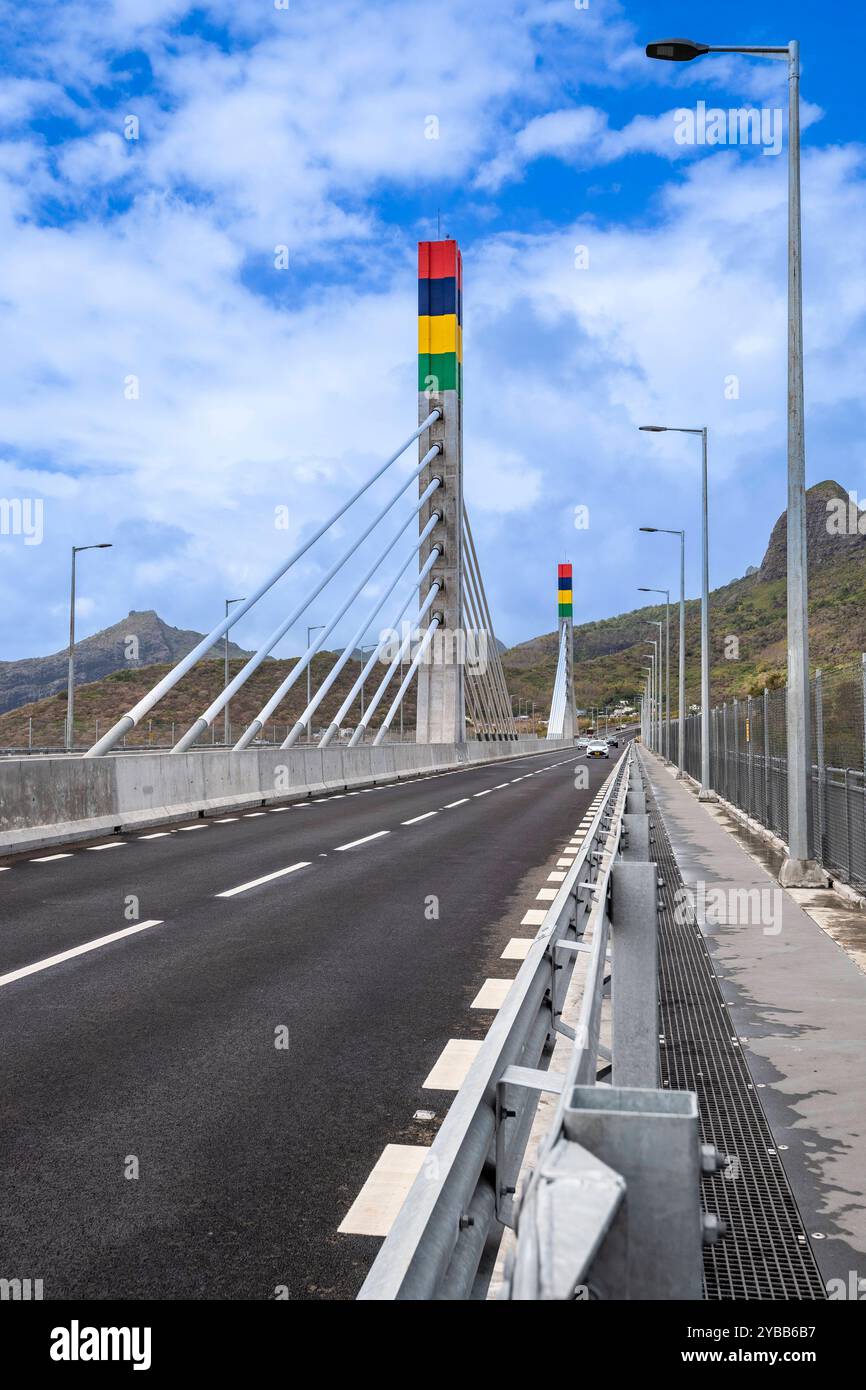 SAJ Brücke, Sir Anerood Jugnauth Brücke, indischer Ozean, Insel ...