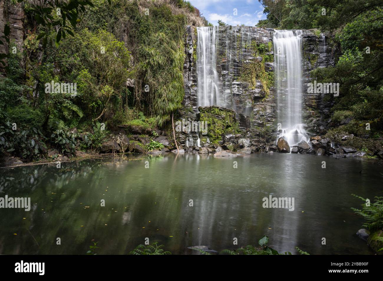 Te Wairere Waterfall, also known as Wairoa Stream Falls, is a hidden ...