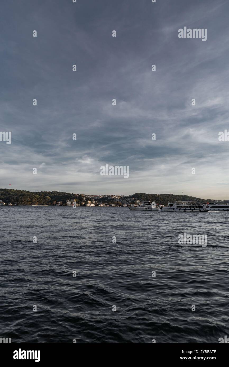Istanbul, Turkiye - OCT 8, 2024: Skyline view of Istanbul seen from the ...
