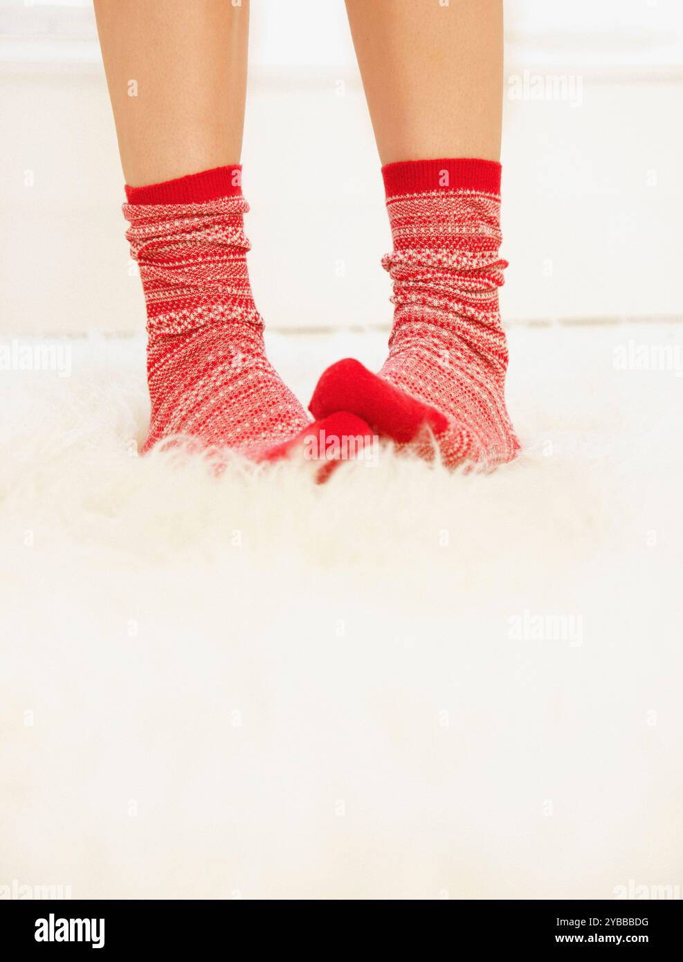 Womans feet with wool socks hi-res stock photography and images - Alamy