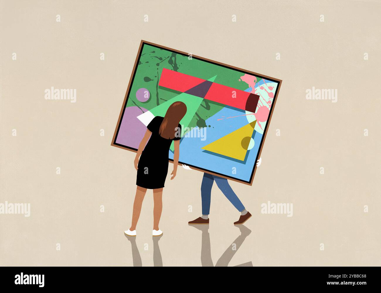 Abstract image two women hi-res stock photography and images - Alamy